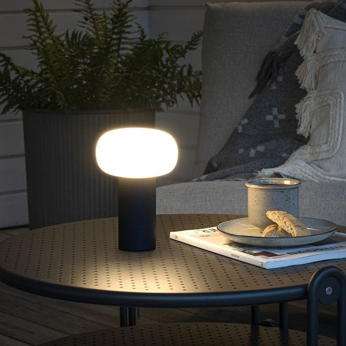 Antibes oppladbar bordlampe 2700/3000/4000K og RGB IP54 Dimbar - Antra ...