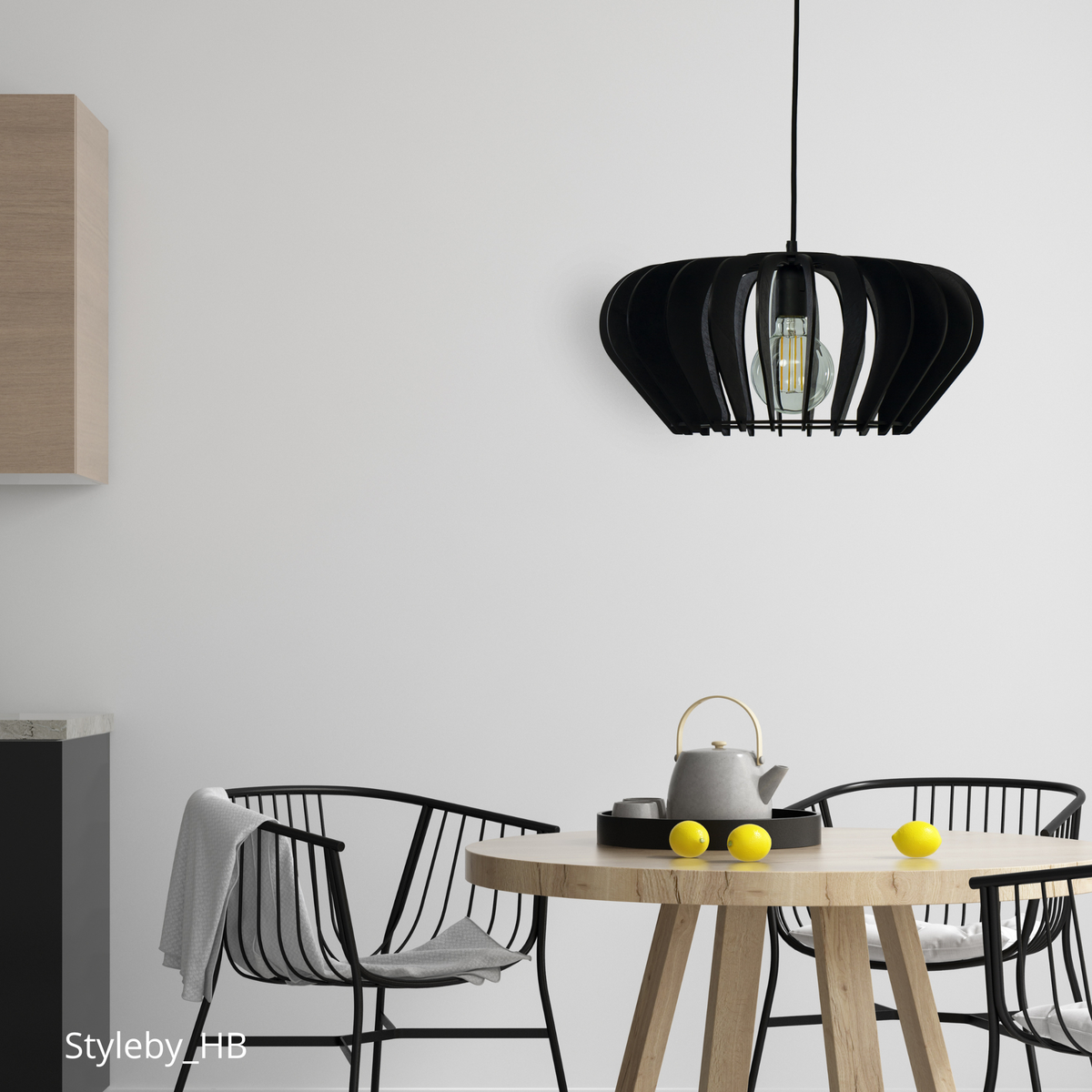 Clyde takpendel cross - Svart – Lightup.no