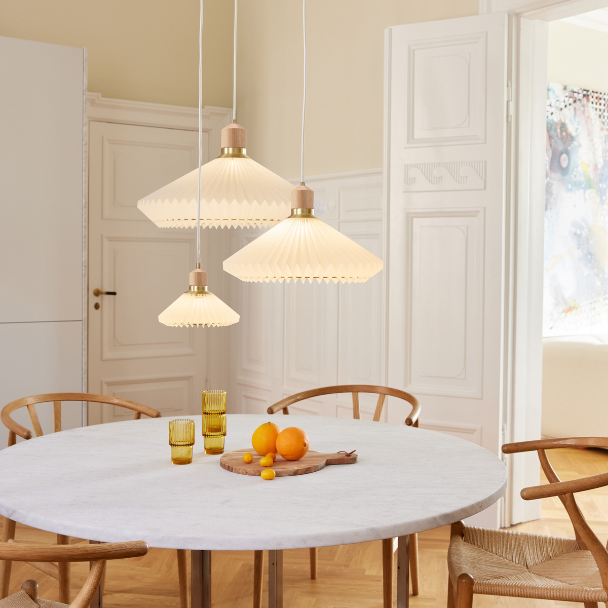 Paris takpendel 40 cm - Hvit – Lightup.no