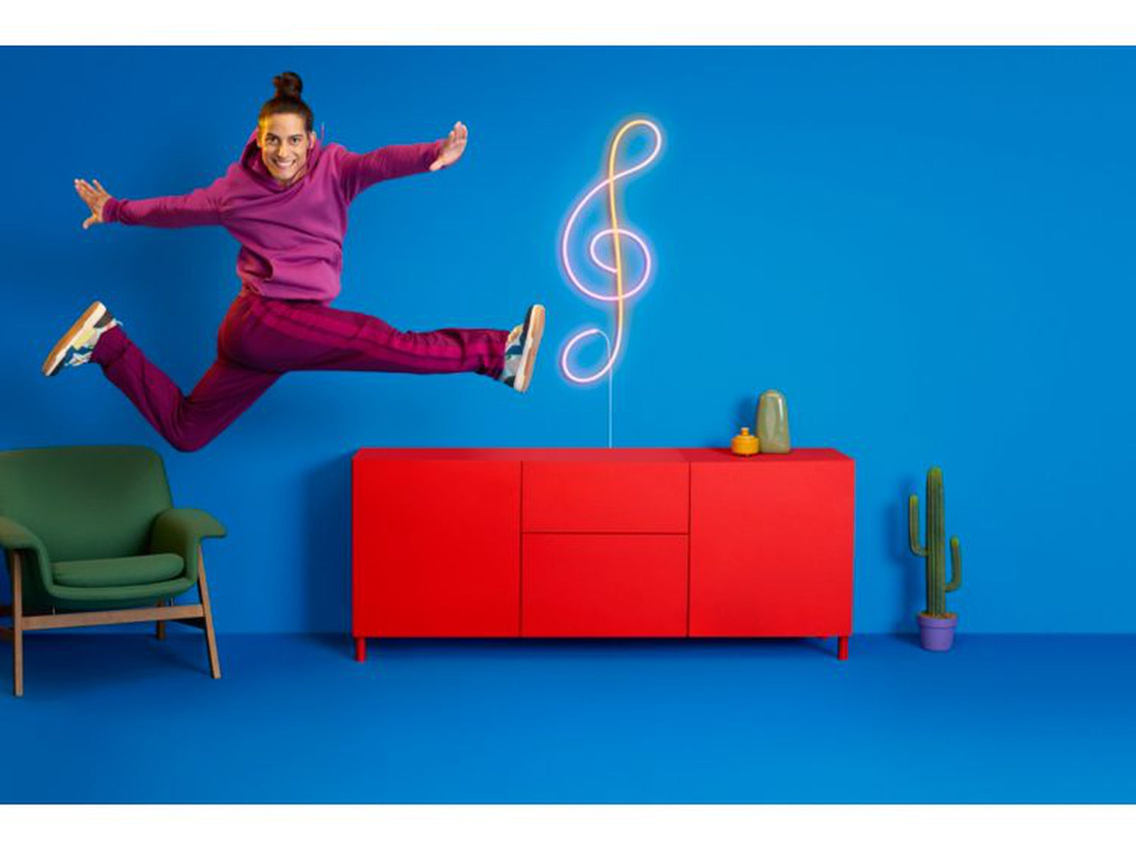 WiZ Neon flex strip LED 3 meter Wifi - Fullfarge – Lightup.no