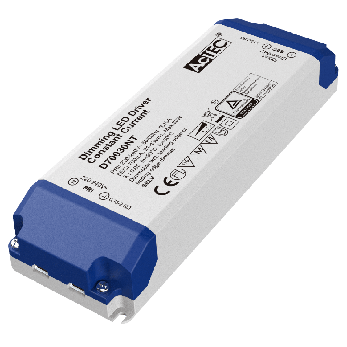 AcTEC Driver 700mA 30W IP20 - Dimbar – Lightup.no