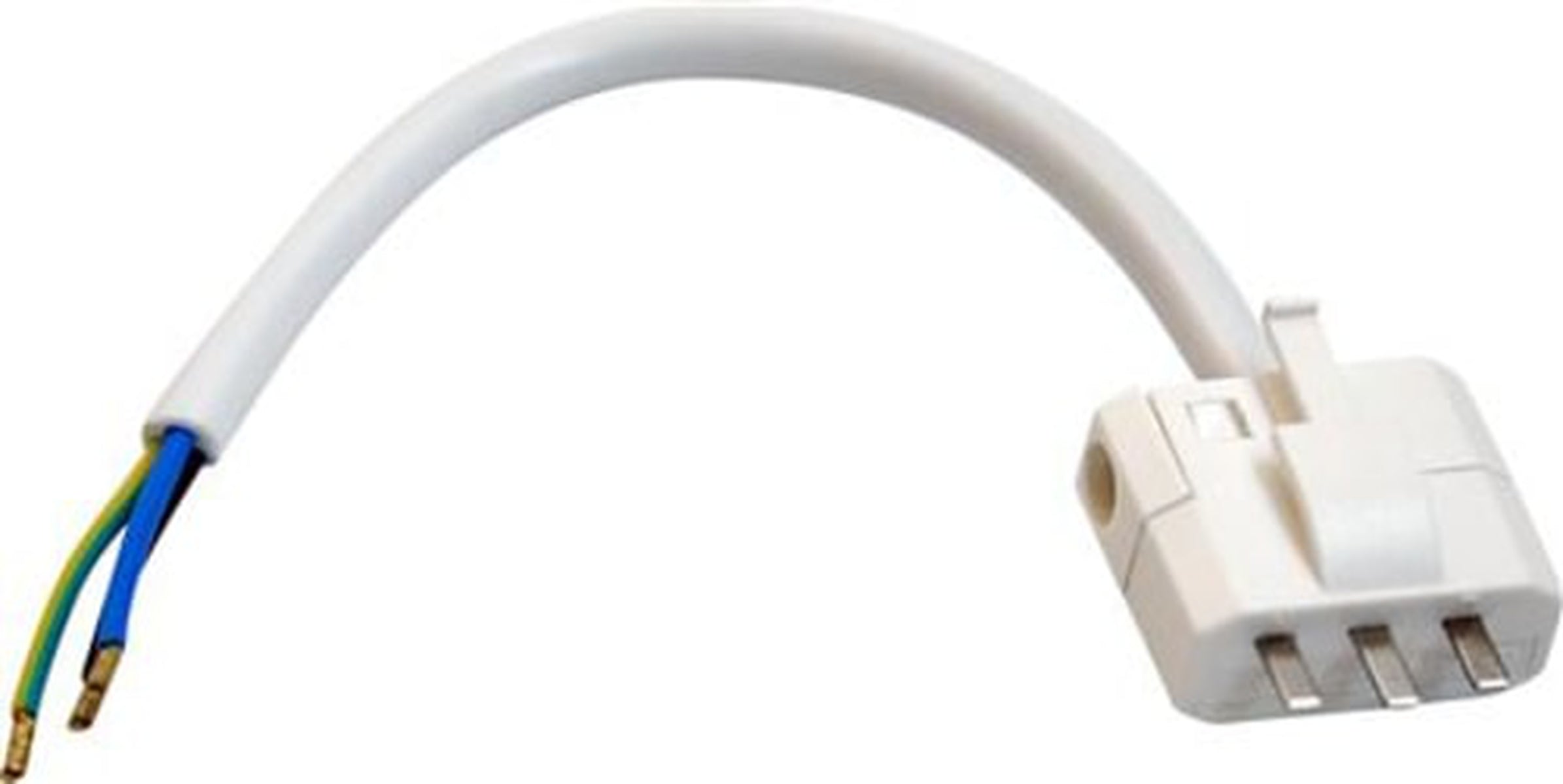DCL kontakt med ledning 15cm - Hvit – Lightup.no