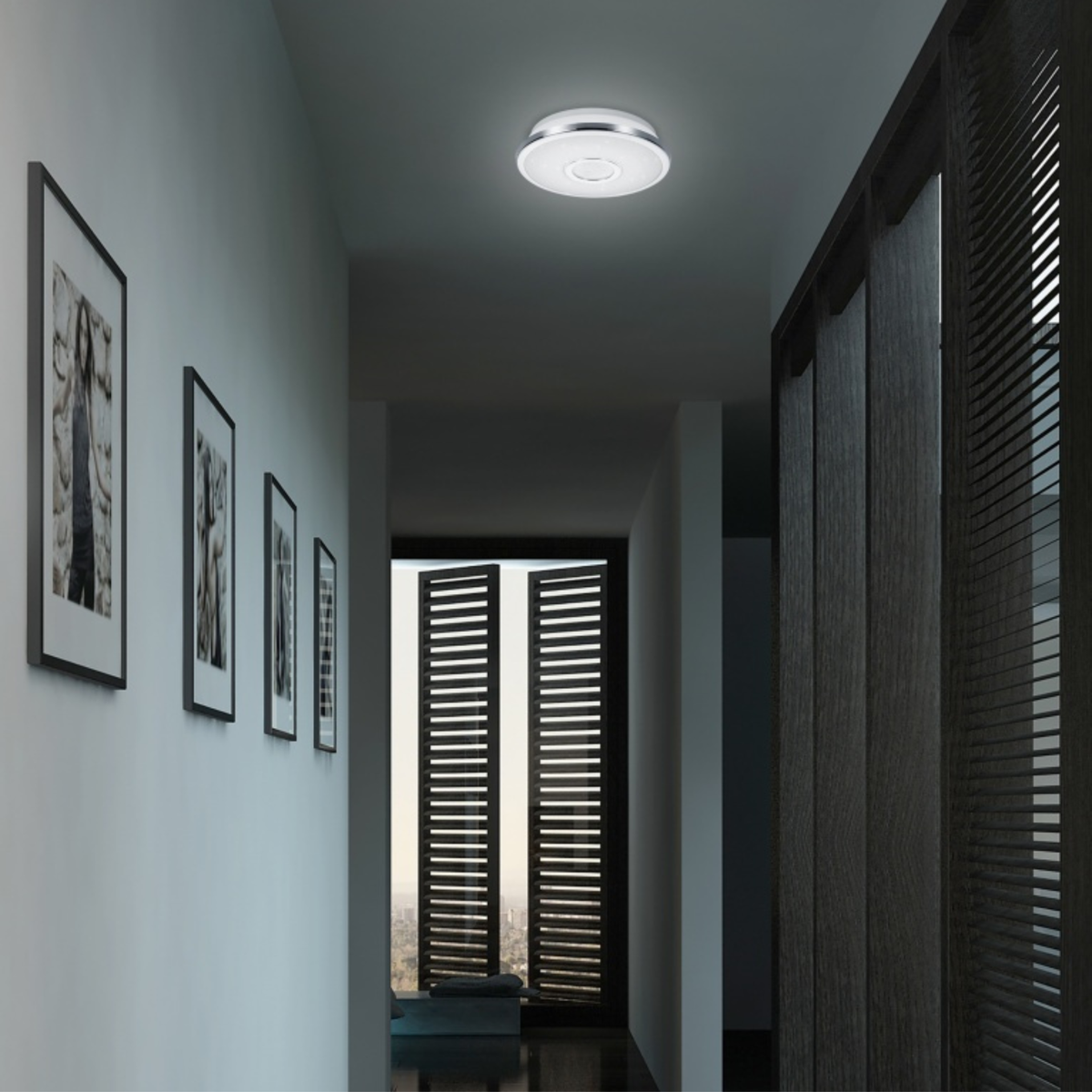 Osaka taklampe - Krom – Lightup.no