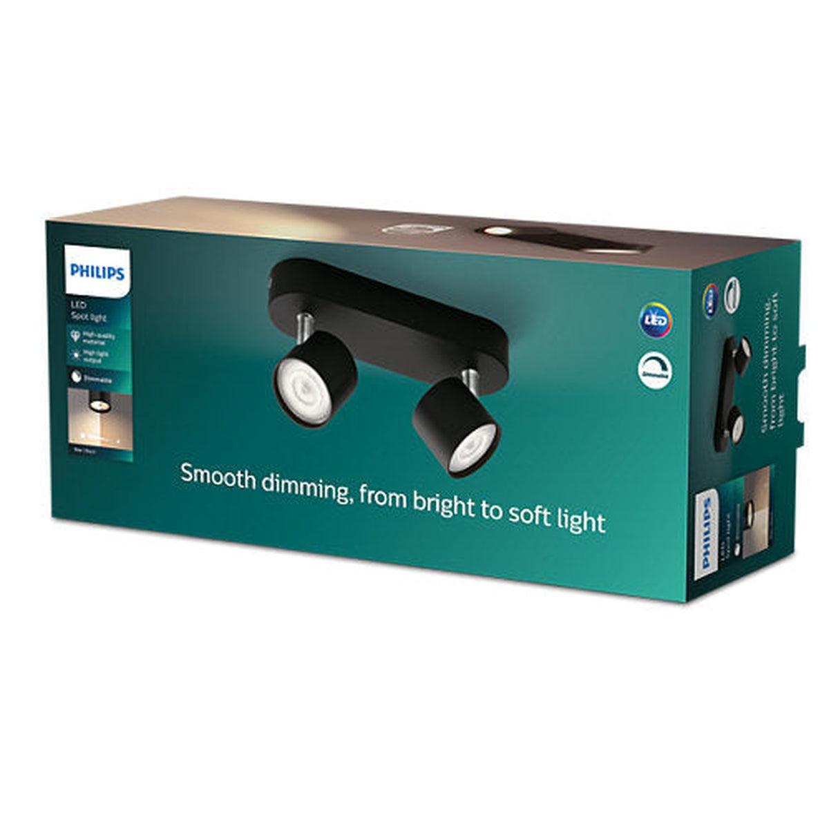 Philips myLiving star taklampe 2x4,5W 2700 Kelvin dimbar - Svart ...