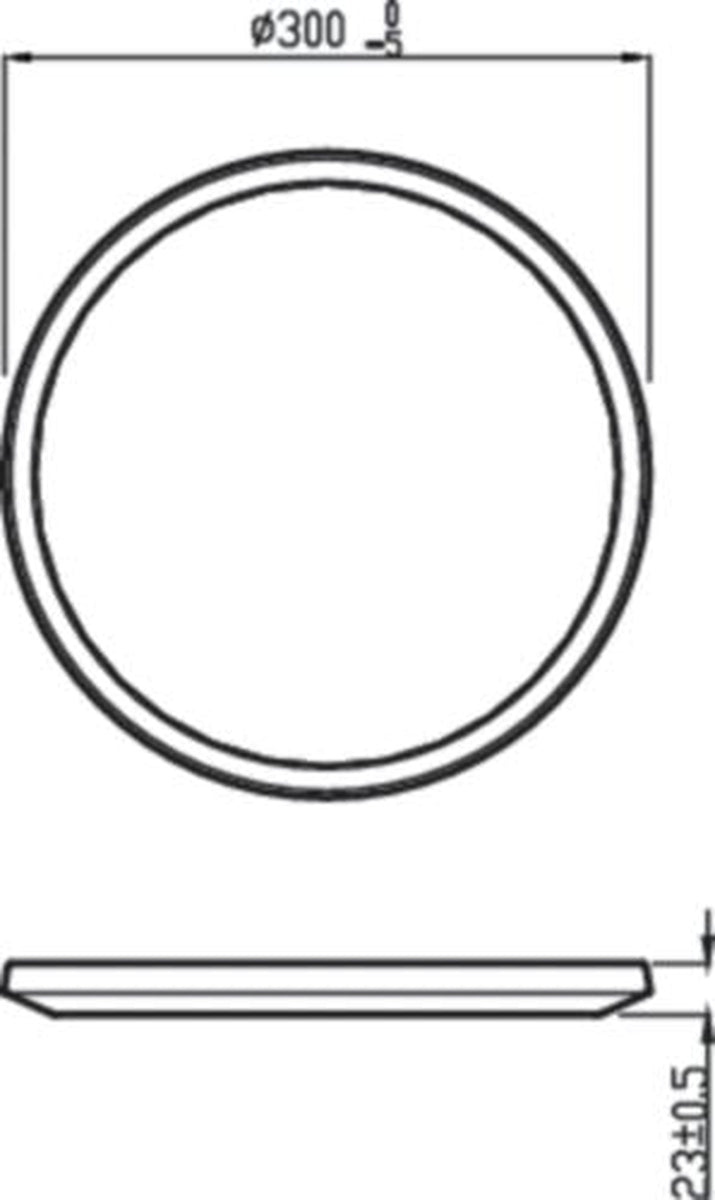 Philips superslim taklampe 30 cm 18W 4000 Kelvin 3-step dim - Hvit ...